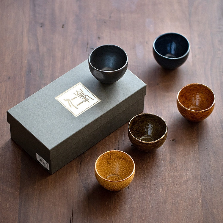 Mino Ware Autumn Harmony Tea Cup Set of Five - MASU