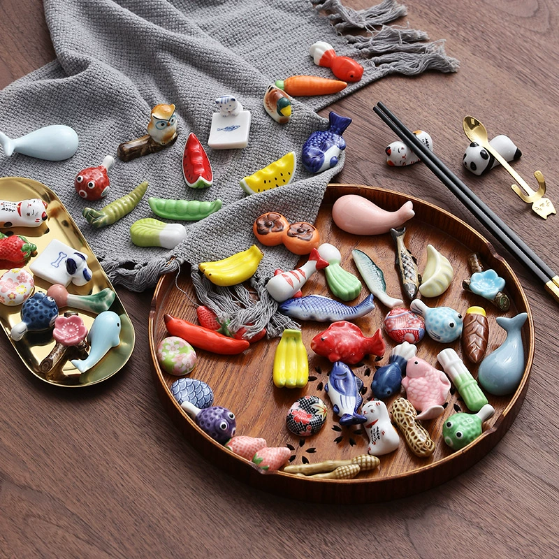 Animal & Fruit Handcrafted Ceramic Chopstick Rests Collection - MASU