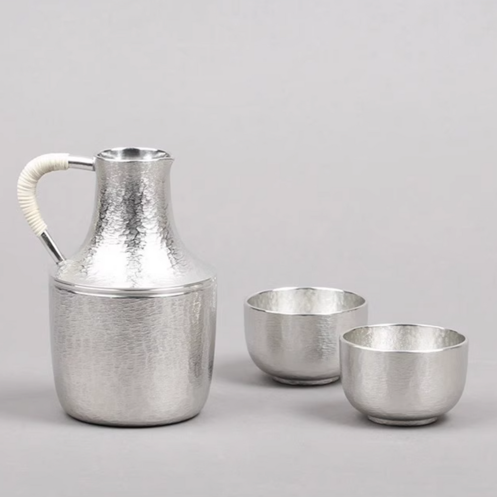 Osaka Suzuki Tinware Sake Set - MASU