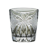 Edo Kiriko Handcrafted Inkstone Grey Butterfly Whisky Glass With Wooden ...