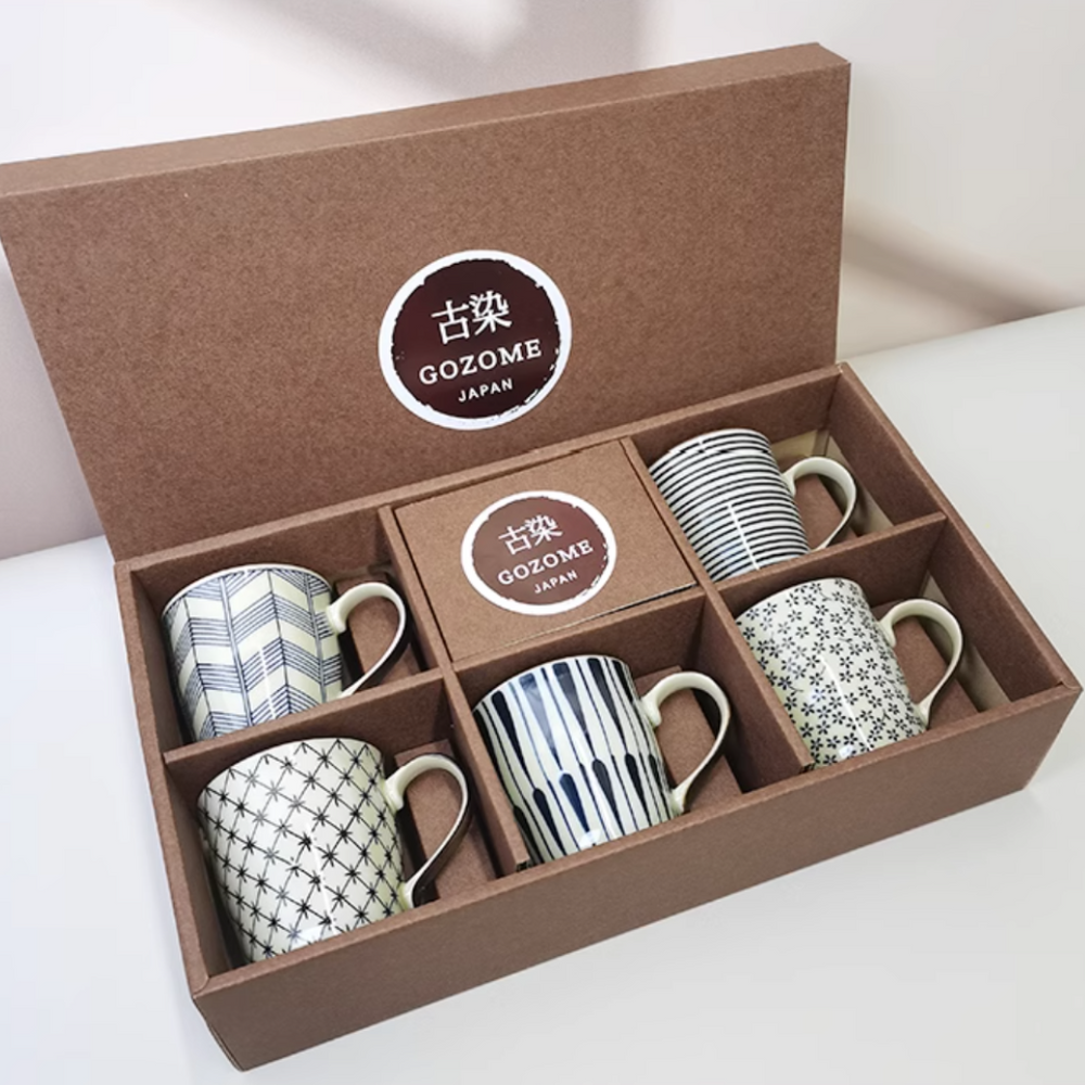 Japanese Handcrafted Ceramic Pattern Themed Tea Cups - MASU