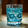 Edo Kiriko Handcrafted Kiku Suji Whisky Glass With Wooden Box - MASU