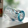Edo Kiriko Handcrafted Azure Koi Whisky Glass With Wooden Box- MASU