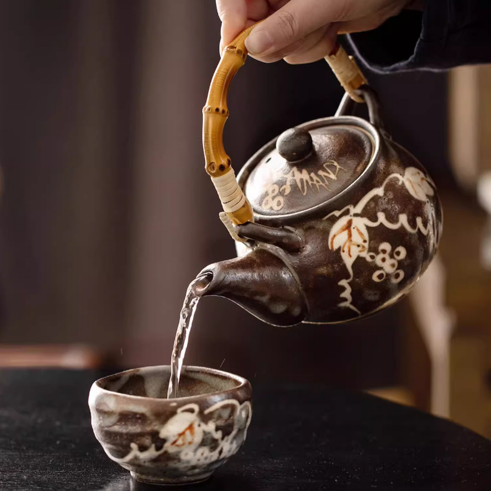 Shino Ware Haruaki Tea Set - MASU