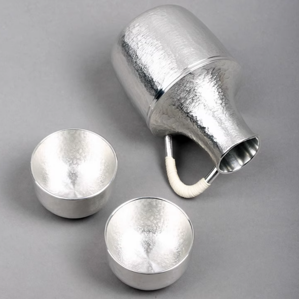 Osaka Suzuki Tinware Sake Set - MASU