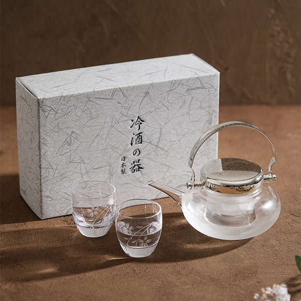 Toyo-Sasaki Handcrafted Chirori Cold Sake Set - MASU