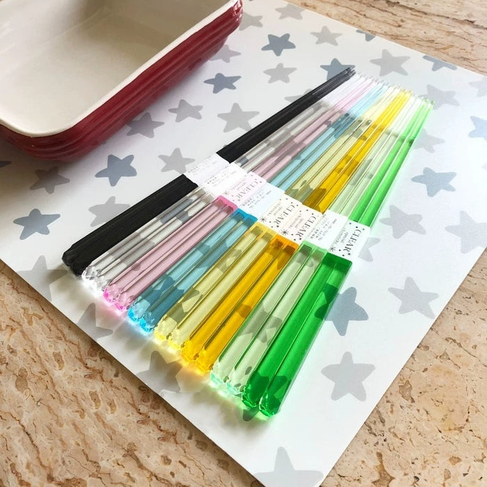 Nitori Japanese Resin Clear Chopsticks Sets