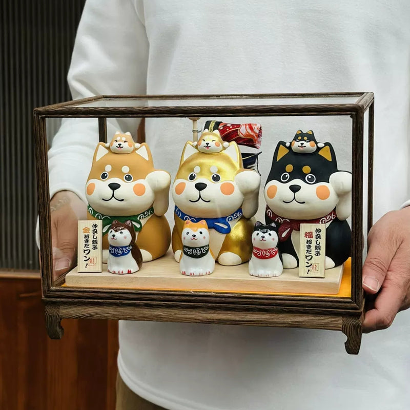 Japanese Shiba Inu Festive Ceramic Coin Bank Collections - MASU