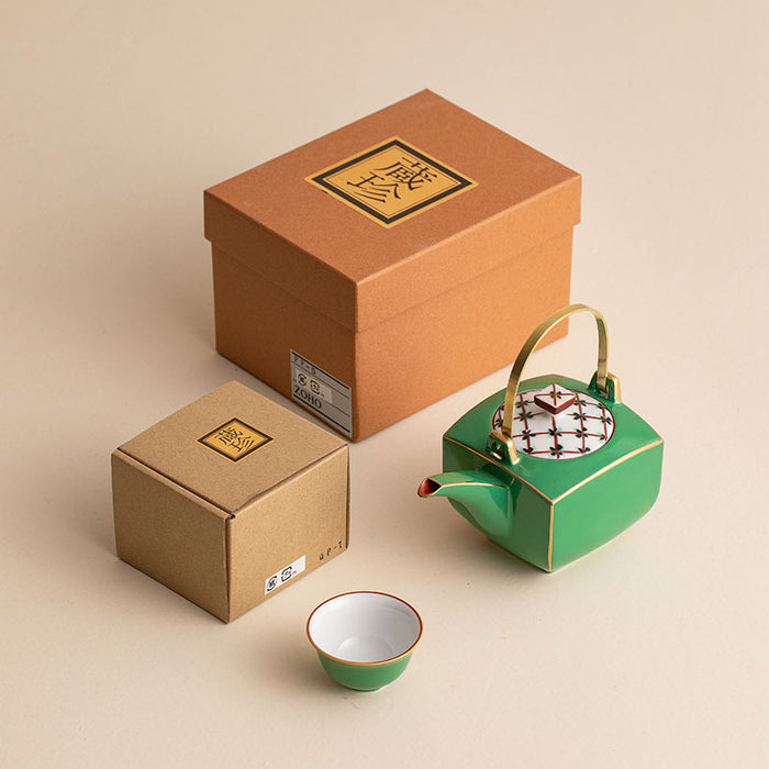 Zensho Handcrafted Ceramic Jade Tea Set - MASU