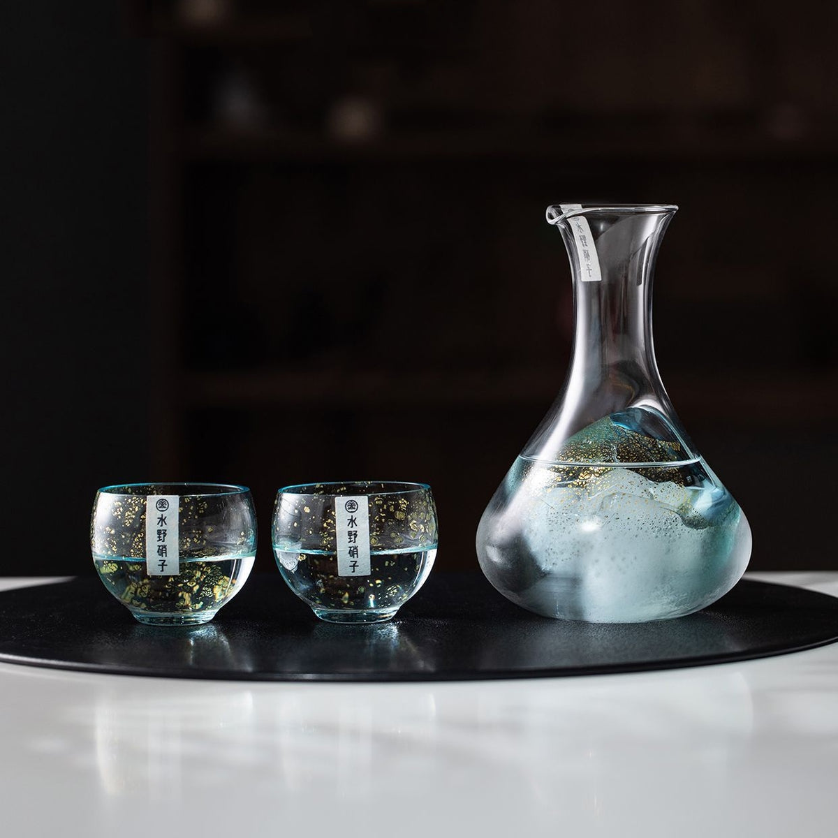 Misuno Handcrafted Gold Foil Starlight Sake Set - MASU