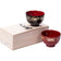 Yamanaka Shikki Sakura Couple Bowls with Chopsticks Set - MASU