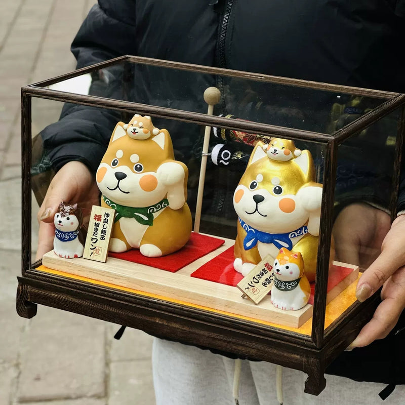 Japanese Shiba Inu Festive Ceramic Coin Bank Collections - MASU