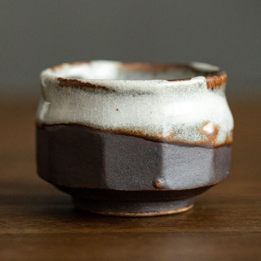 Hatsuichi Mino Ware Handcrafted Yusetsu Ceramic Teacups Set Of Five - MASU