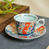 Mino Ware Handcrafted Kachofugetsu Tea Cup Set - MASU