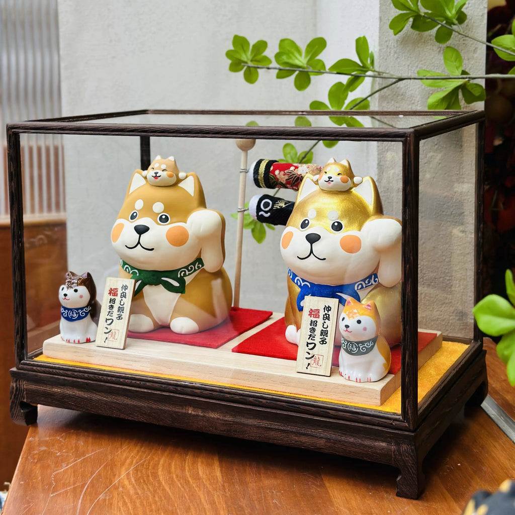 Japanese Shiba Inu Festive Ceramic Coin Bank Collections - MASU