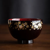 Yamanaka Shikki Sakura Couple Bowls with Chopsticks Set - MASU