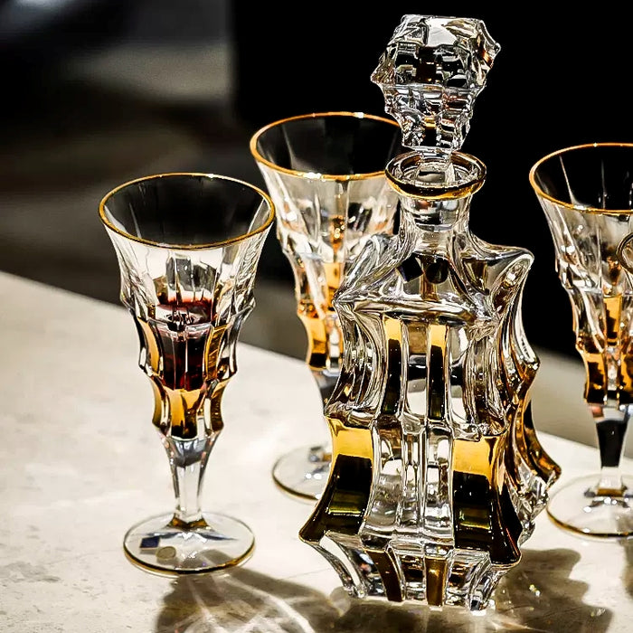 Bohemia Royal Crystal Wine Decanter Set - MASU