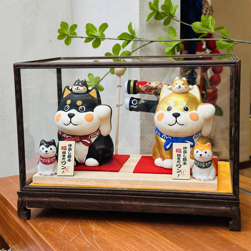 Japanese Shiba Inu Festive Ceramic Coin Bank Collections - MASU
