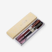 Yamanaka Shikki Sakura Couple Bowls with Chopsticks Set - MASU