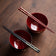 Yamanaka Shikki Sakura Couple Bowls with Chopsticks Set - MASU