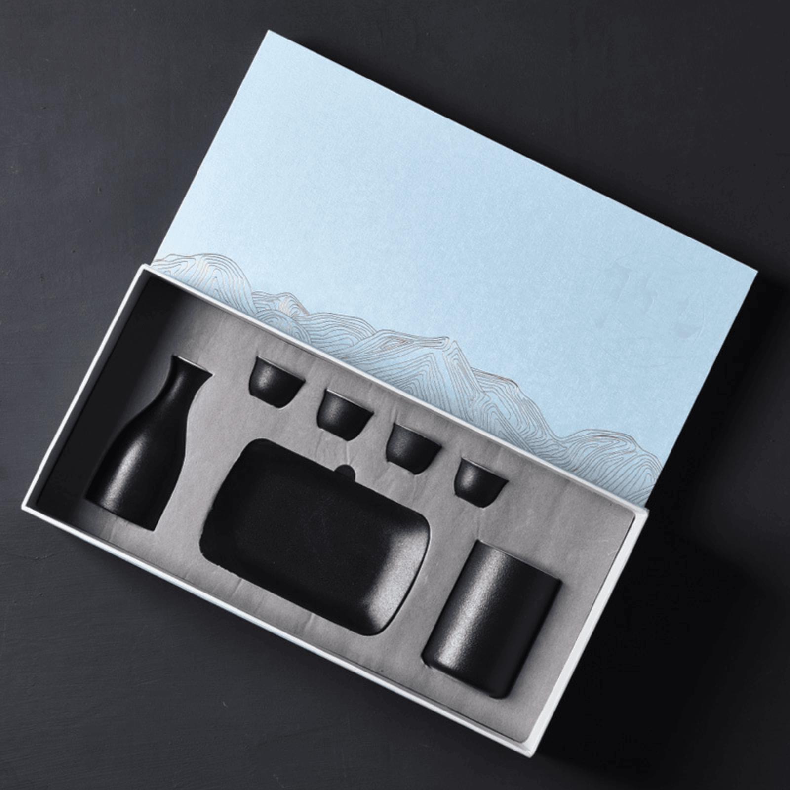 Japanese Style Ceramic Sake Sets - MASU