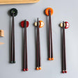 Japanese Handcrafted Fall Seasonal Produce Resin Chopstick Rests - MASU