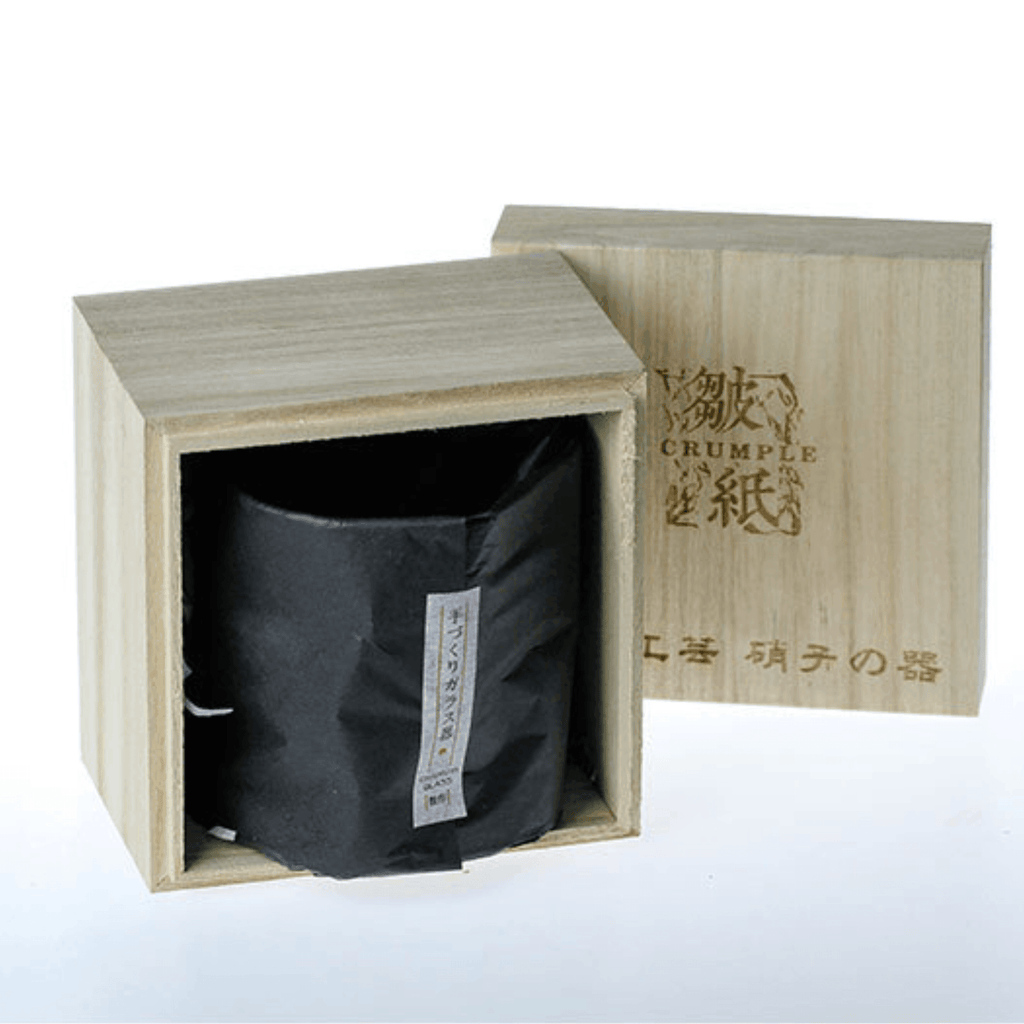 Japanese Edo Kiriko Crumple Body Whisky Glass - MASU