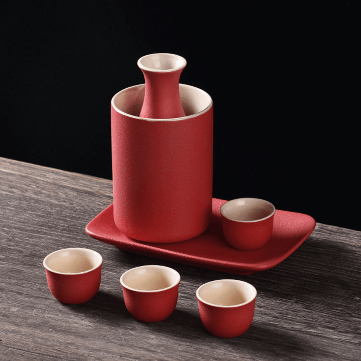 Japanese Style Ceramic Sake Sets - MASU