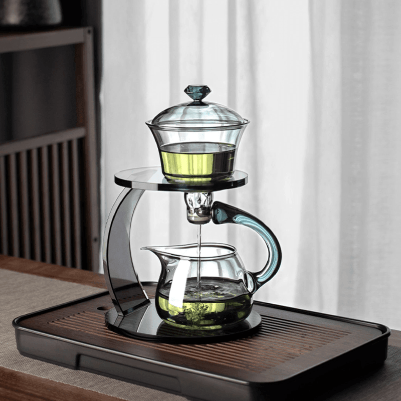 Glass Tea Brewing Set With Magnetic Automatic Dispenser - MASU