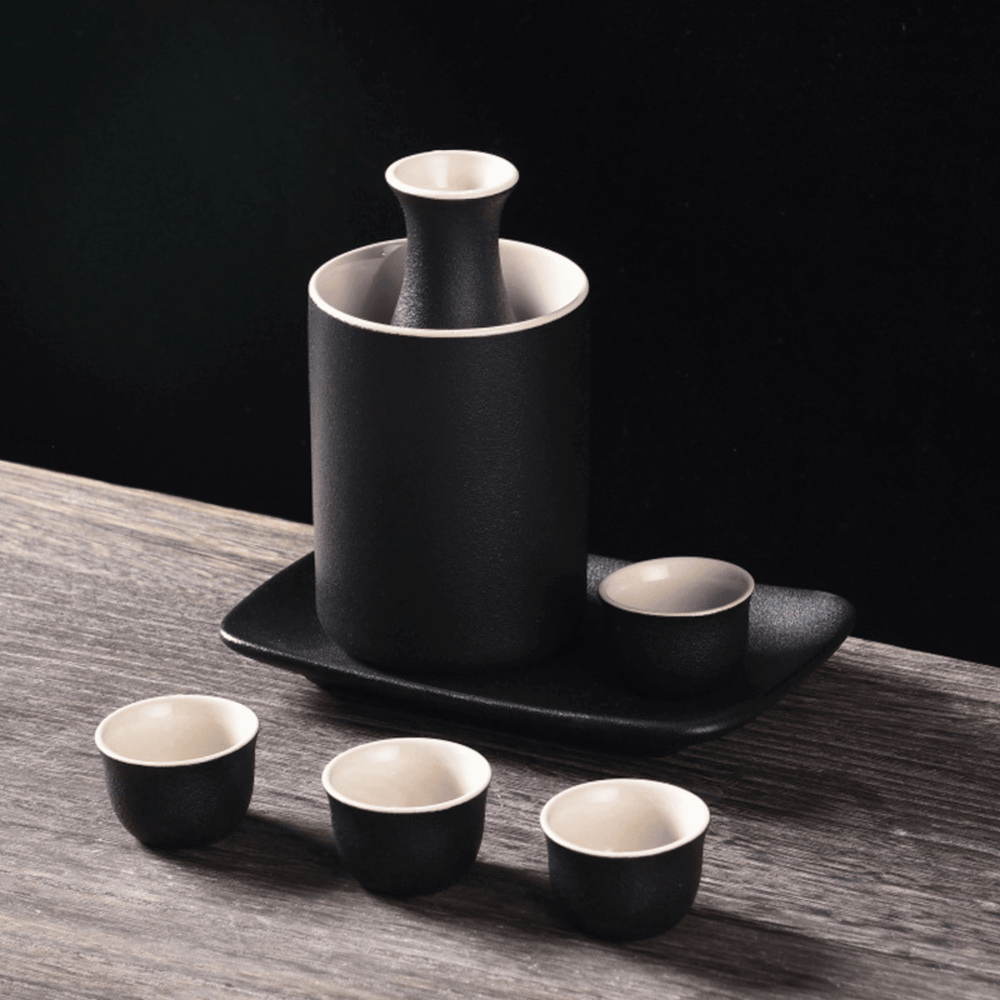 Japanese Style Ceramic Sake Sets - MASU