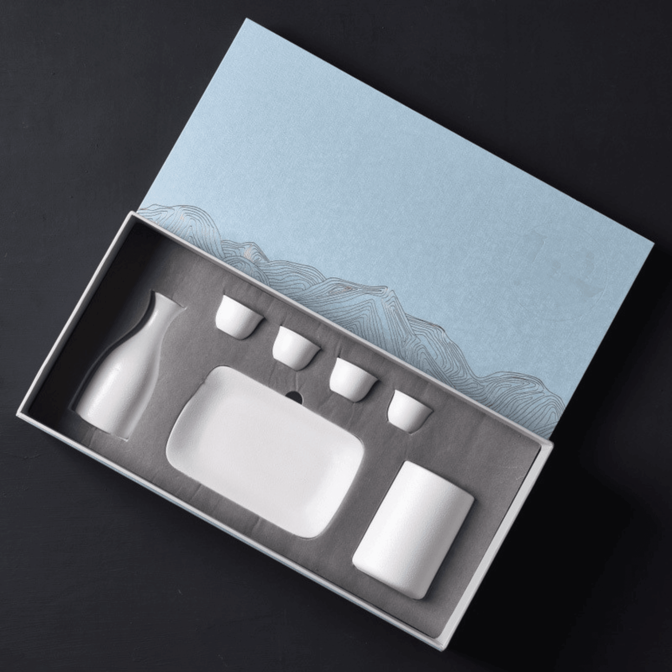 Japanese Style Ceramic Sake Sets - MASU
