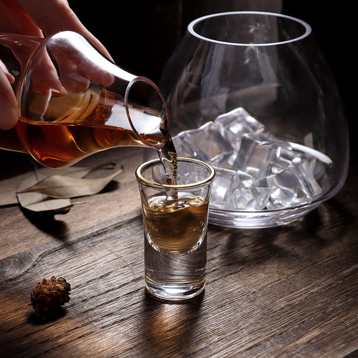 Two Tier Spirit Glass Decanter Masu