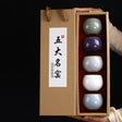 Oriental Handcrafted Ceramic Rounded Tea Cup Set - MASU