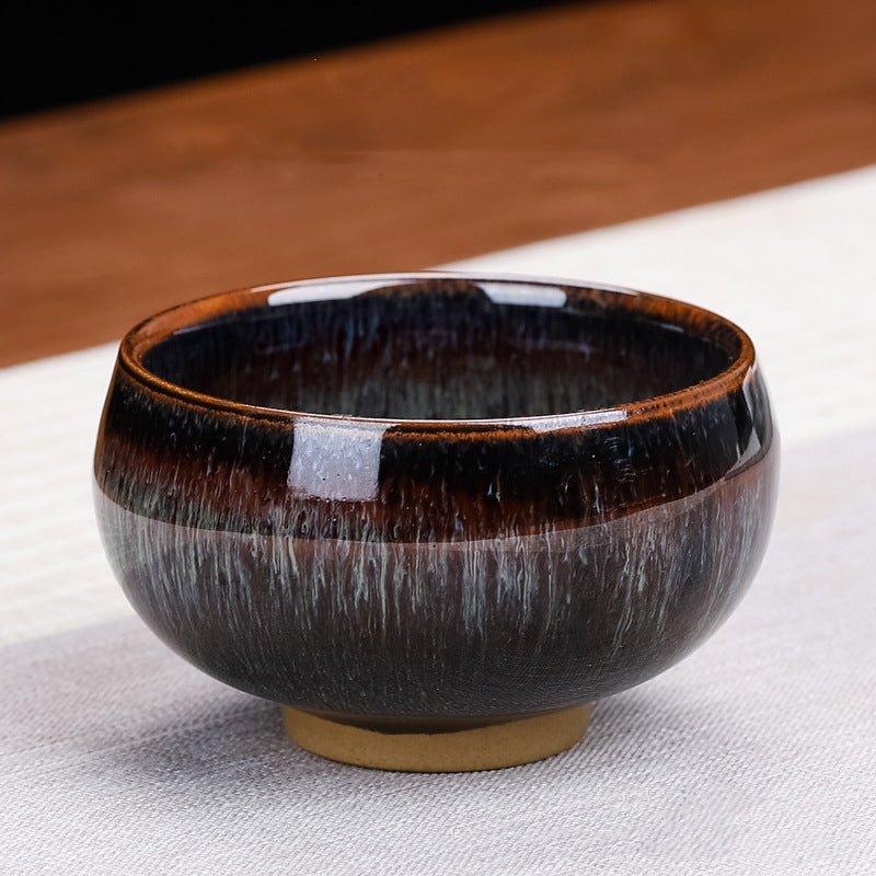 Handcrafted Ceramic Gloss-Glazed Chinese Kung-Fu Tea Cup Set - MASU