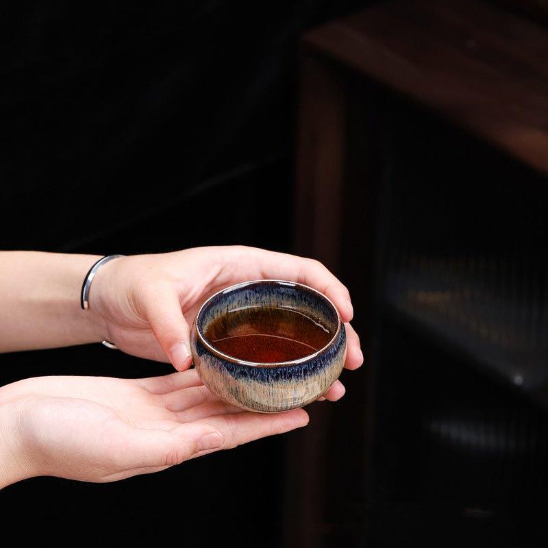 Handcrafted Ceramic Gloss-Glazed Chinese Kung-Fu Tea Cup Set - MASU