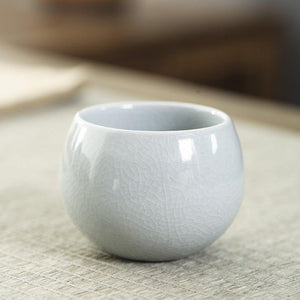 Oriental Handcrafted Ceramic Rounded Tea Cup Set - MASU